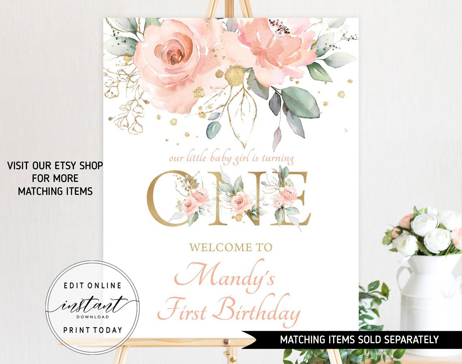Editable Time Capsule Sign Printable First Birthday Time Capsule Card ...