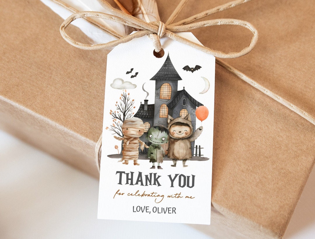 Printable Birthday Favors, Gift Tags | Halloween, Spooktacular, Calling ...