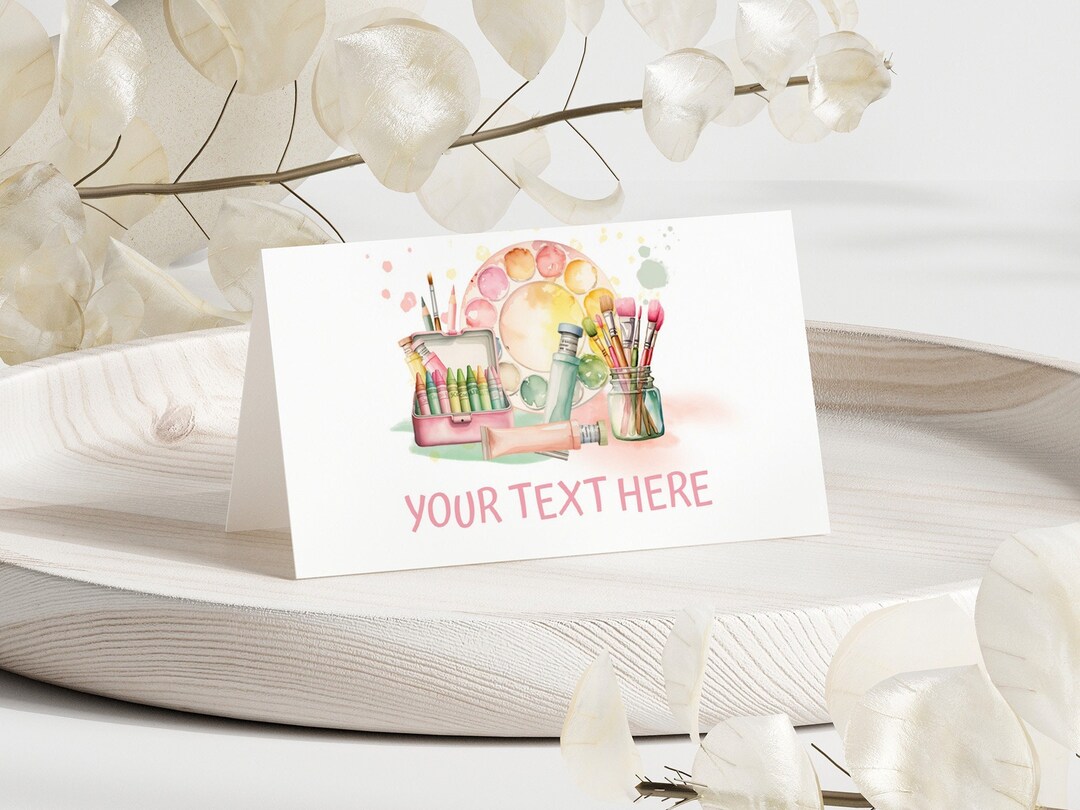 Food Tent Cards, Printable Name Cards, Place Cards, Food Label | Art ...