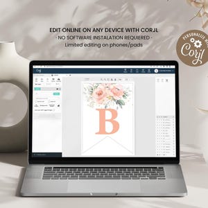 Baby Shower Party Banner, Baby in Bloom | Blush Pink, Boho Floral ...