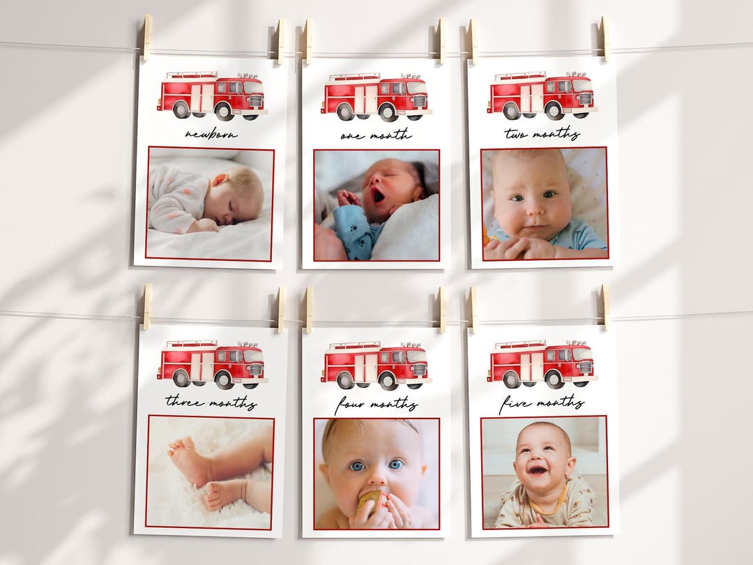 Monthly Photo Banner, 12 Months Birthday Banner, Year in Photos ...