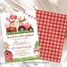 Farm Birthday Invitation, 1st Birthday Invite | Barn Animals, Barnyard ...