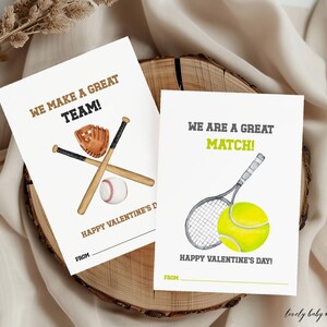 Printable Sports Valentines Cards, Kids Valentine Day Gift Tags, Funny ...