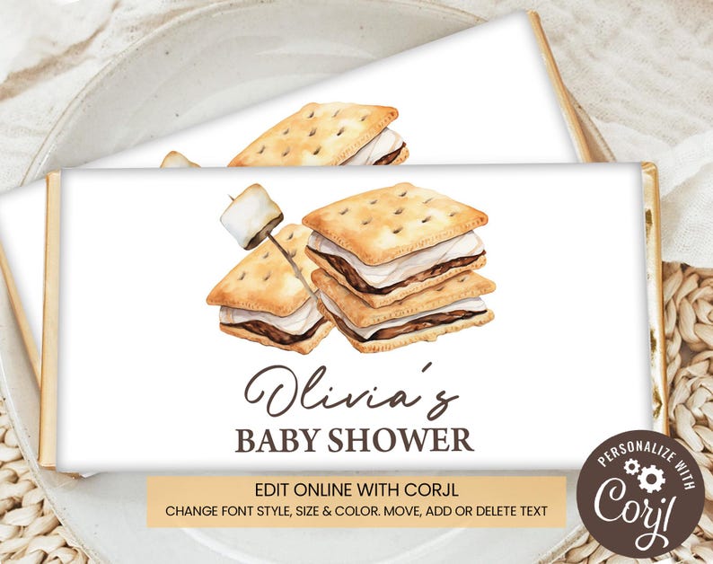 Chocolate Bar Wrapper, Candy Bar | Smore to Love, Smore Fun, Camping ...