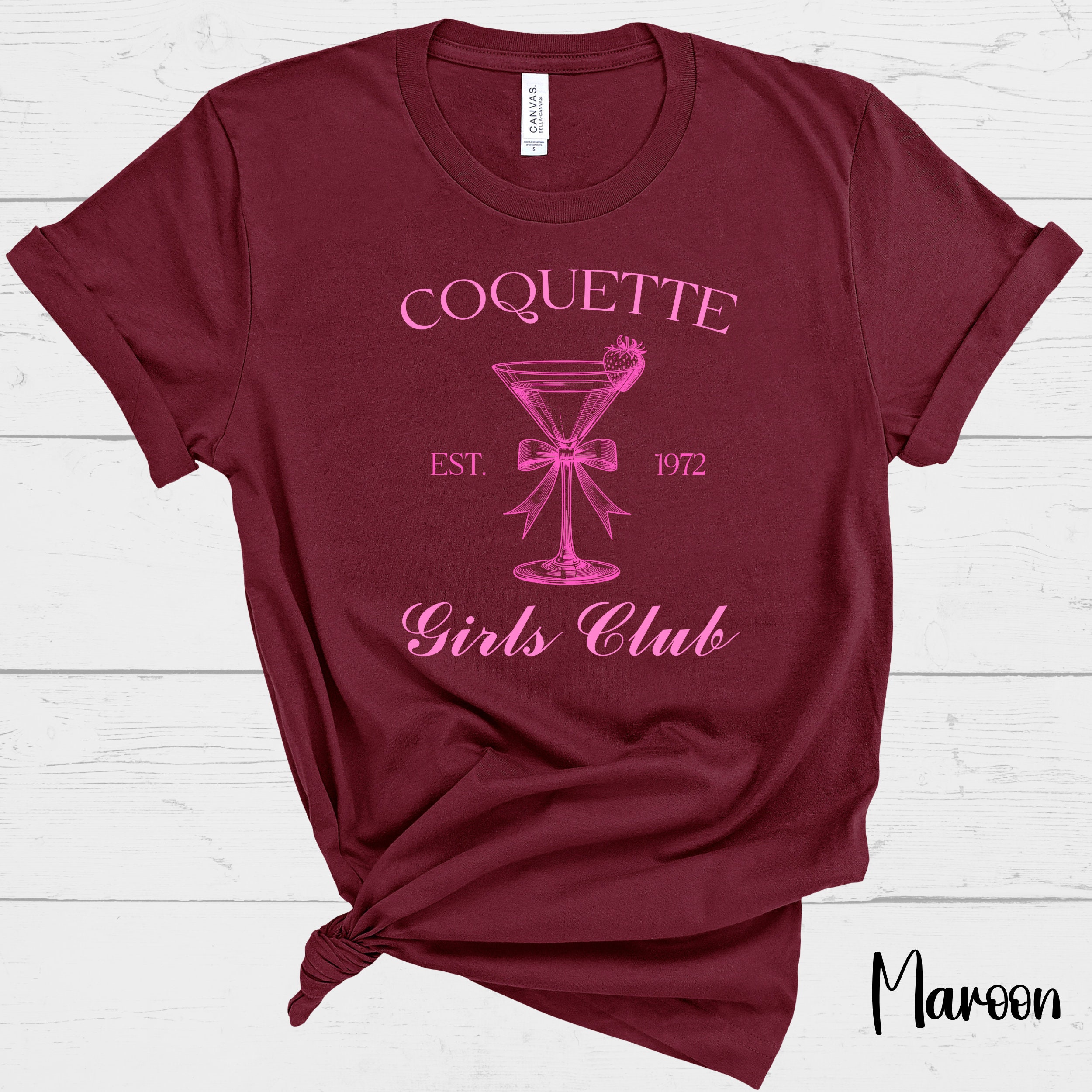 Coquette Girls Club Shirt, Coquette Aesthetic, Girly Outfit, Gift for ...