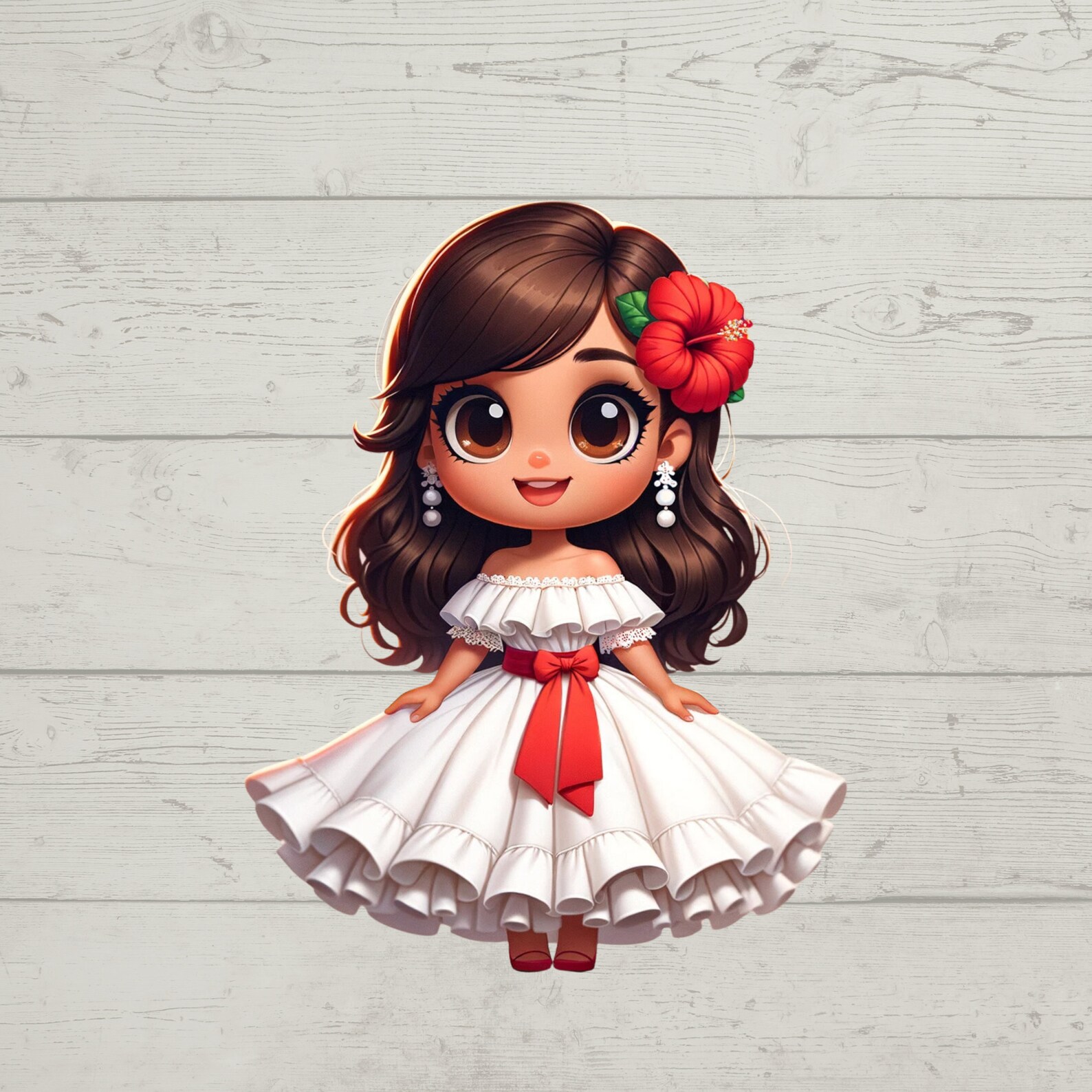 Puerto Rico Sticker, Cute Jibara, Coqui, UV DTF Stickers, Laptop ...