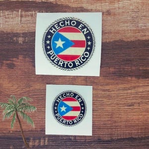 Puerto Rico Sticker, Hecho En Puerto Rico, UV DTF Stickers, Laptop ...
