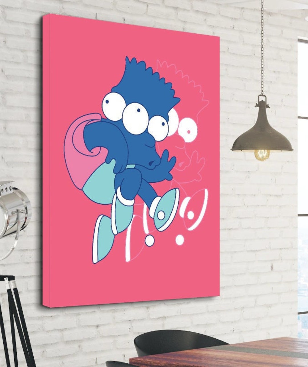 Teens on Acid the Simpsons Wall Art Bart Simpson Home - Etsy