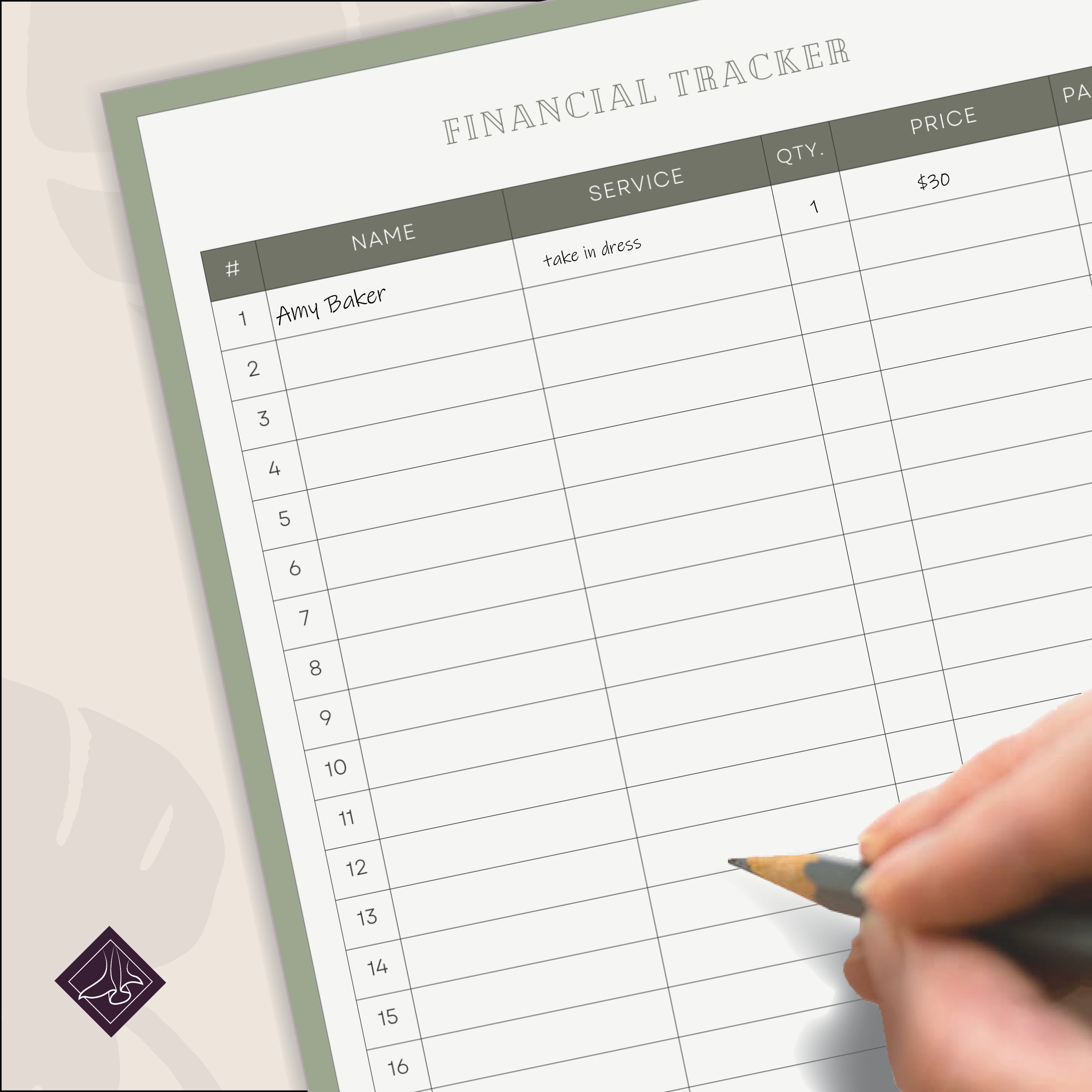 Tailor's Small Business Planner - Sewing Planner Printable, Sewing ...