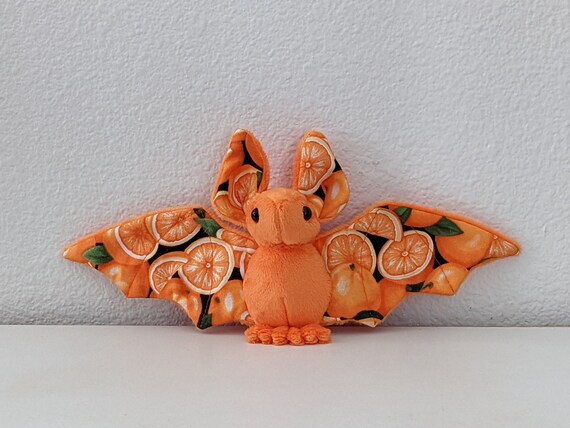 Crochet Art & Collectibles Orange Bat Plush etna.com.pe
