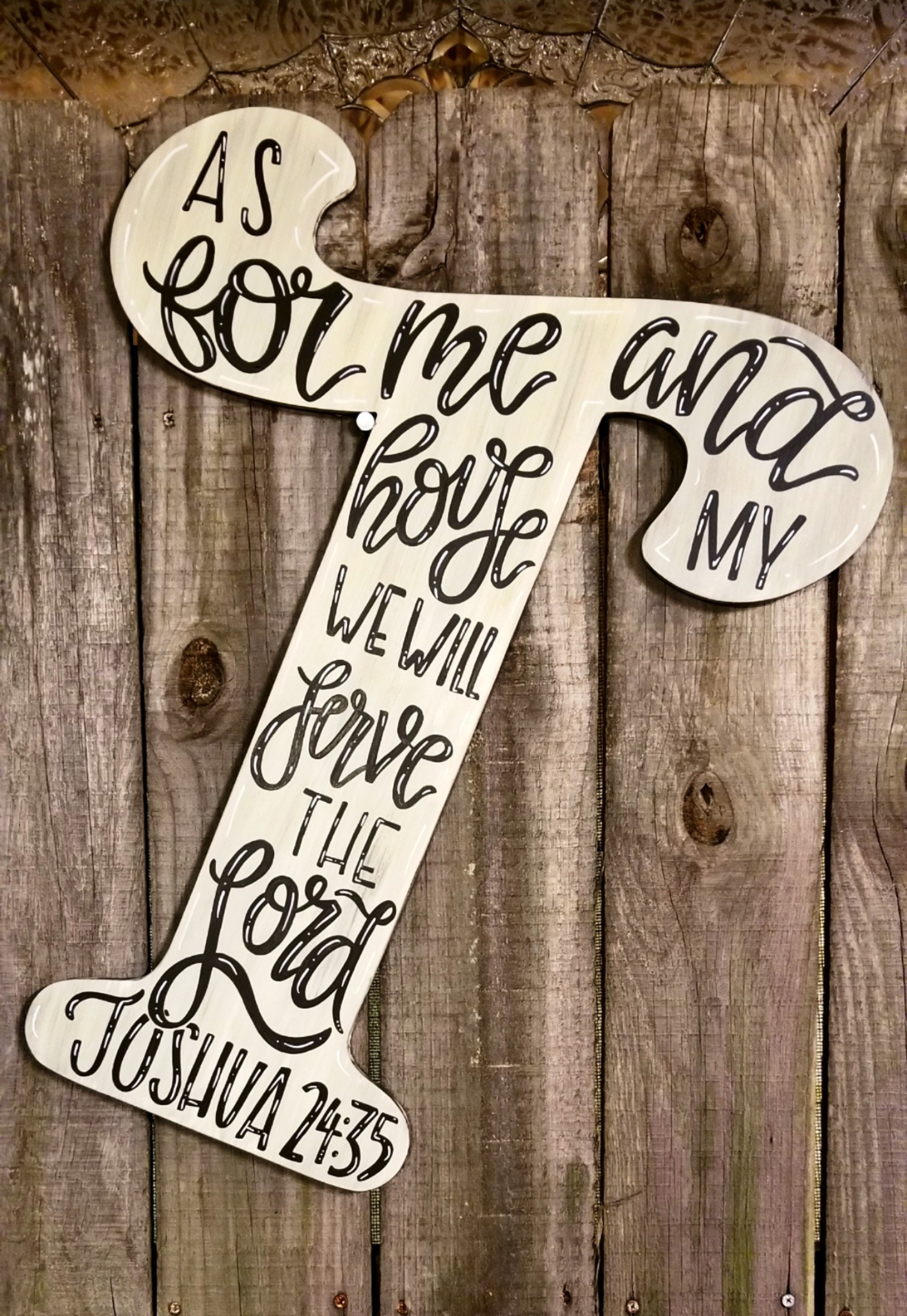Verse Letter Door Hanger | Etsy