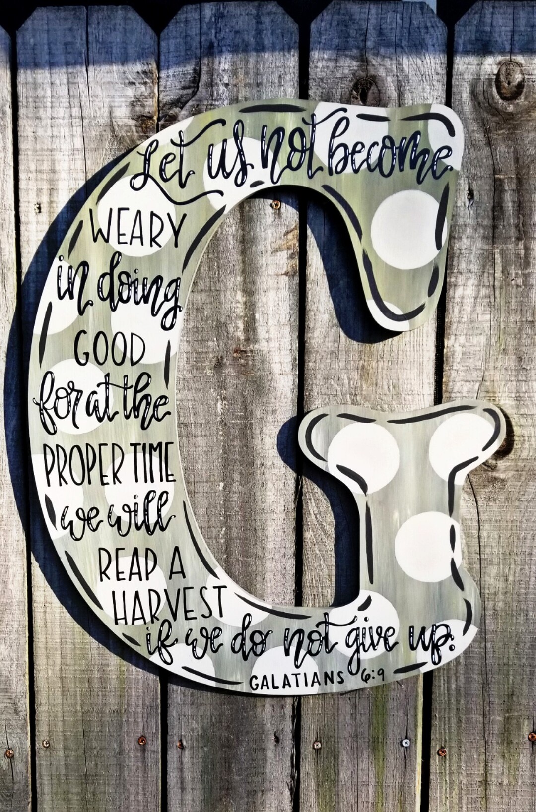 Verse Letter Door Hanger - Etsy