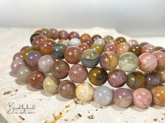 Semi-translucent Alashan Rock 3 Layer Bracelet 7mm D - Etsy