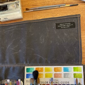 Waxed Canvas Artist Roll, Ready for Adventure! - Etsy