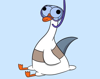 The Geese Are Here Holographic Vinyl Sticker Funny Goose - Etsy