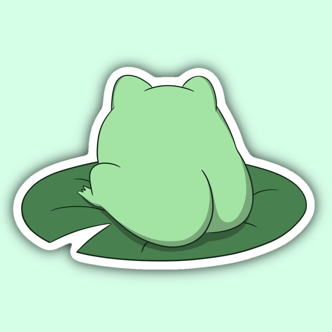 Frog Booty Sticker - Etsy