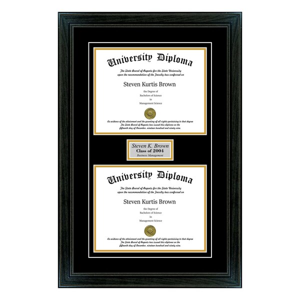 Double Diploma Frame - Etsy