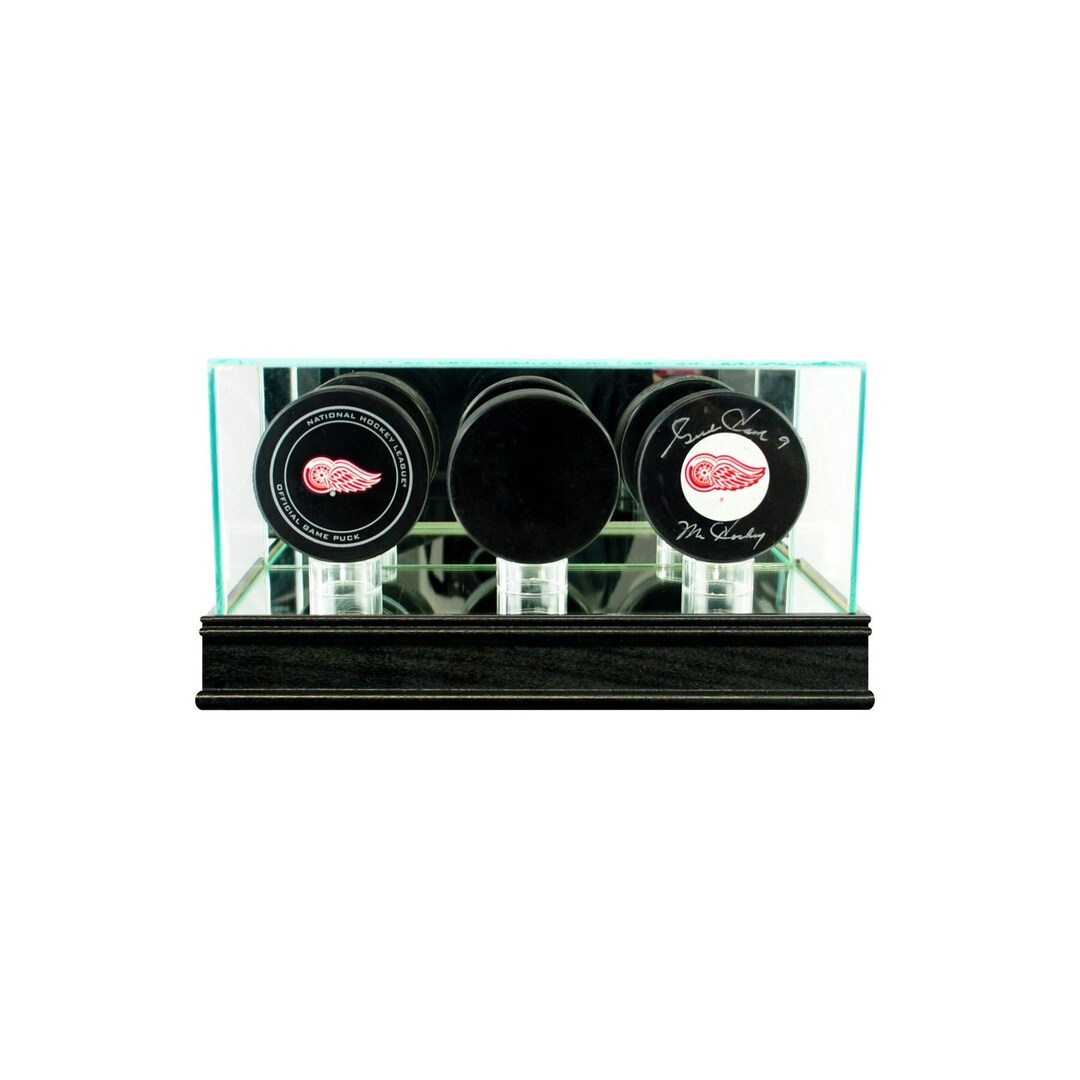 Triple Puck Glass Display Case - Etsy