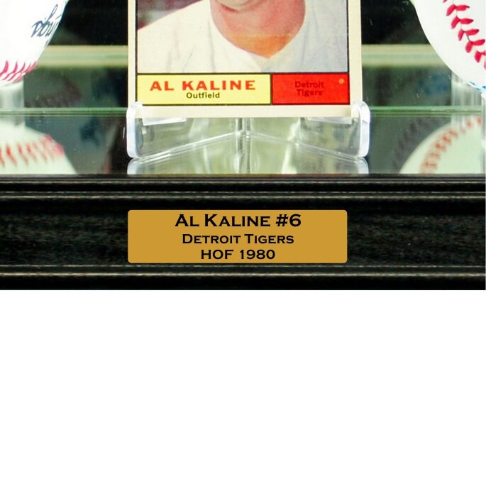 Card and Double Baseball Glass Display Case - Etsy