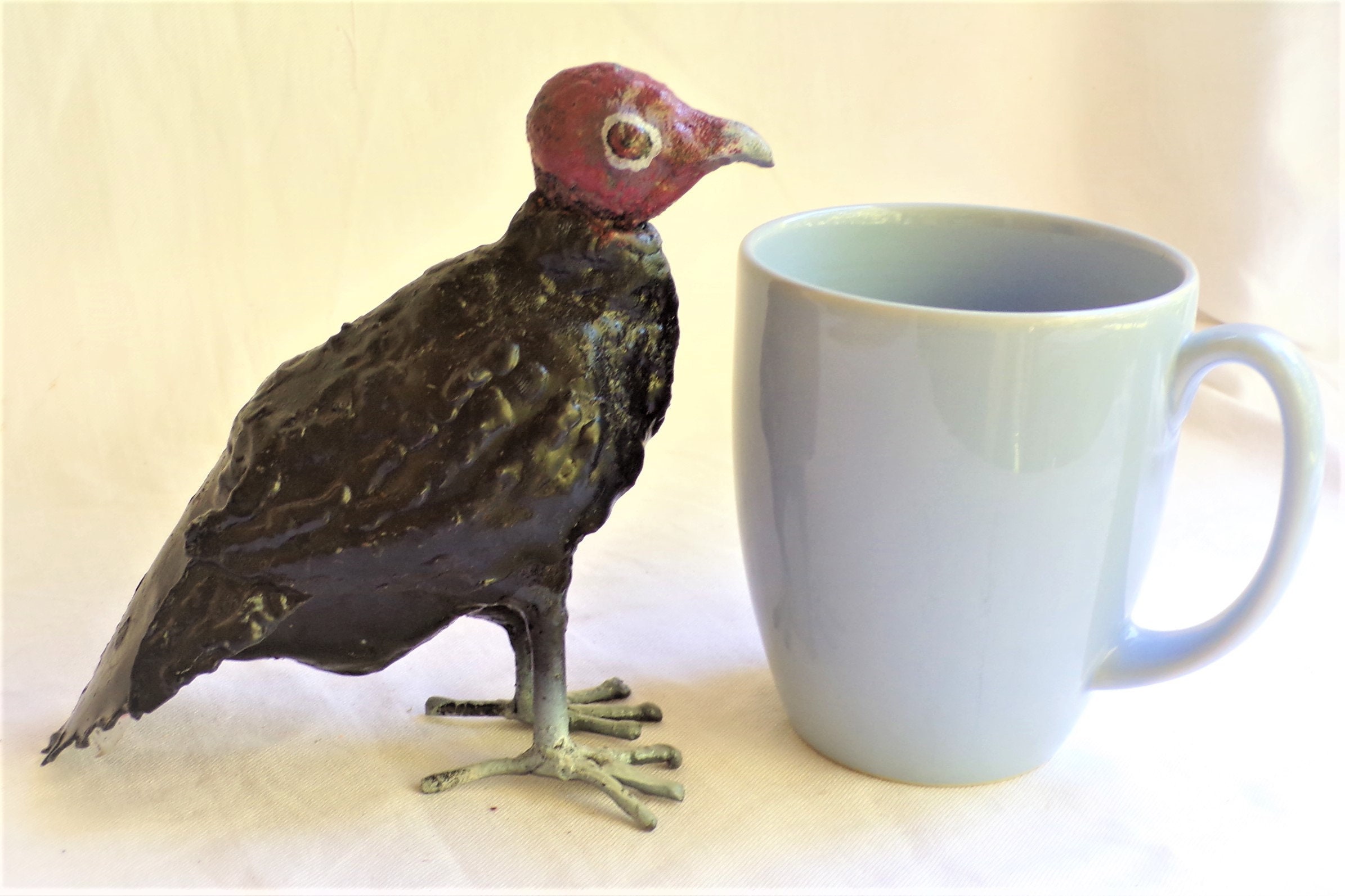 Metal Folk Art Vulture Sculpture # 3292 - Etsy