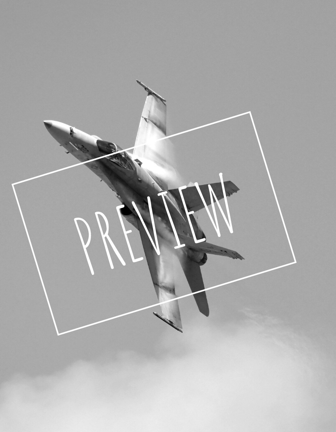 Air Force F-18 Fighter Jet Print Printable DIY Download - Etsy