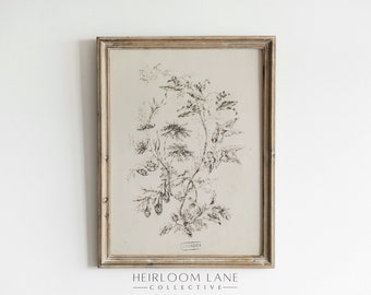 Winter Branch Sketch - Etsy