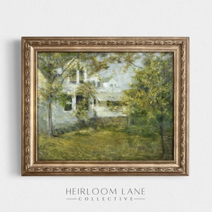Vintage White Country Farm House Print Digital Download | Summer ...