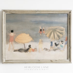 Retro Day at the Beach Ocean Print Digital Download | Summer Nautical ...