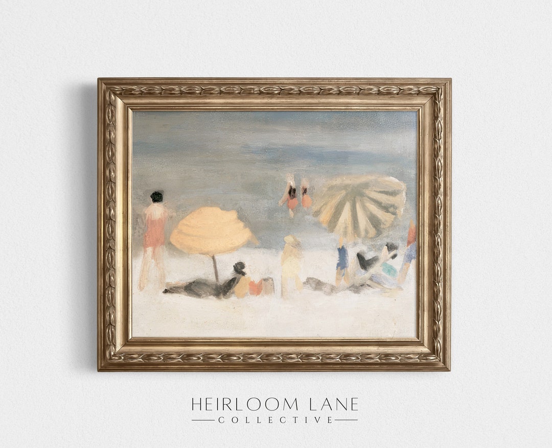 Retro Day at the Beach Ocean Print Digital Download | Summer Nautical ...