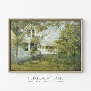 Vintage White Country Farm House Print Digital Download | Summer ...