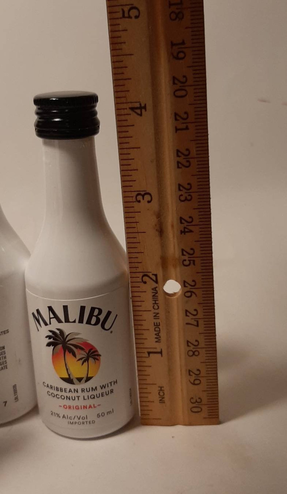 Malibu Rum 6 mini liquor bottles empty used 50mL | Etsy