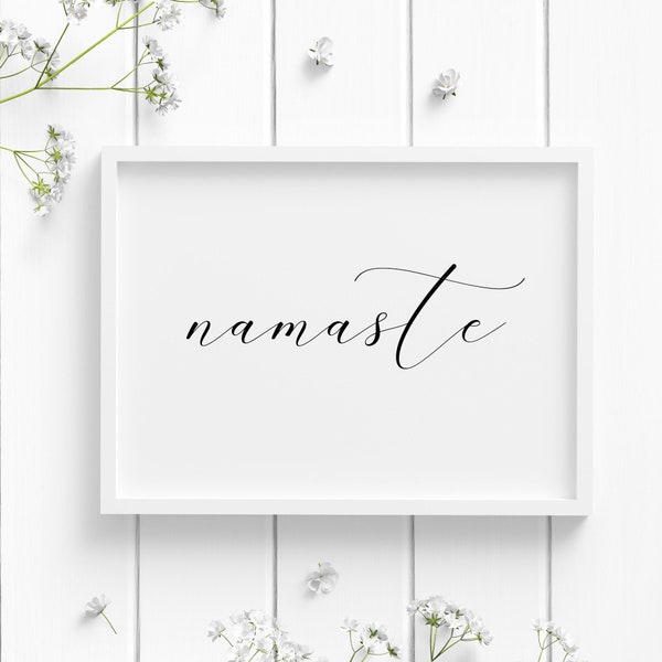 Namaste Poster - Etsy