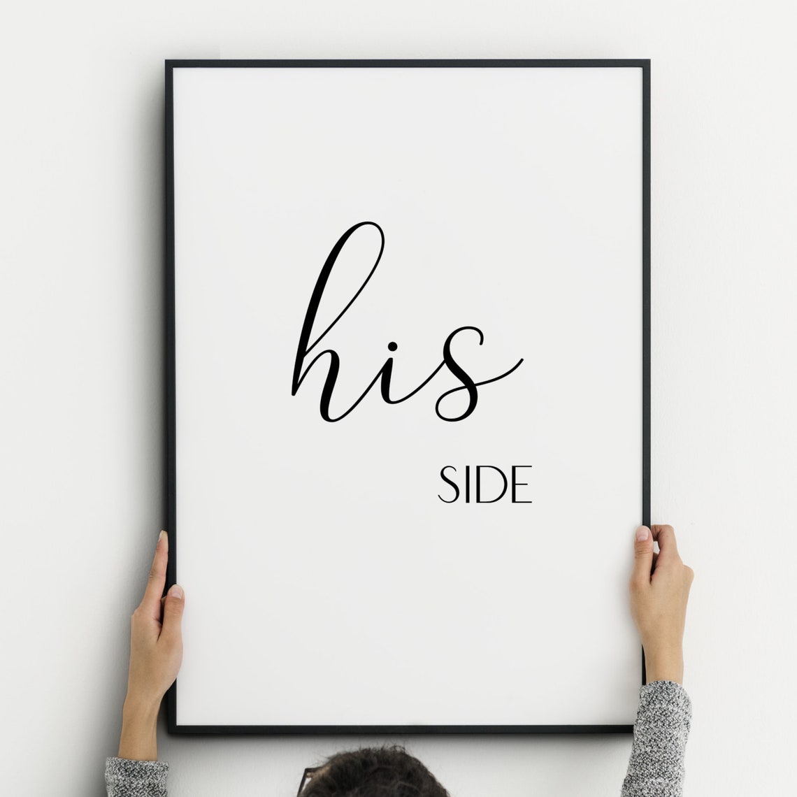 His Side & His Side Prints set of 2 Romantic Gallery Wall - Etsy UK