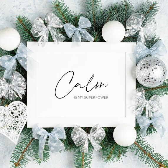 Calm is My Superpower Quote Print Mindful Wall Art Home - Etsy