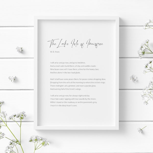 The Lake Isle of Innisfree Poster - Etsy