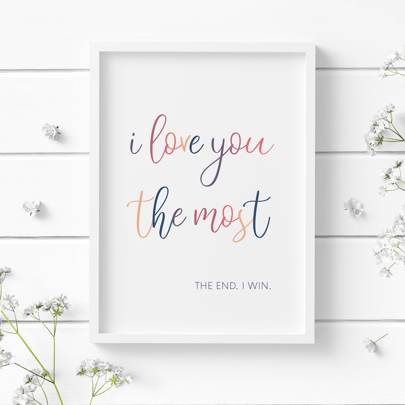 I Love You the Most - Etsy