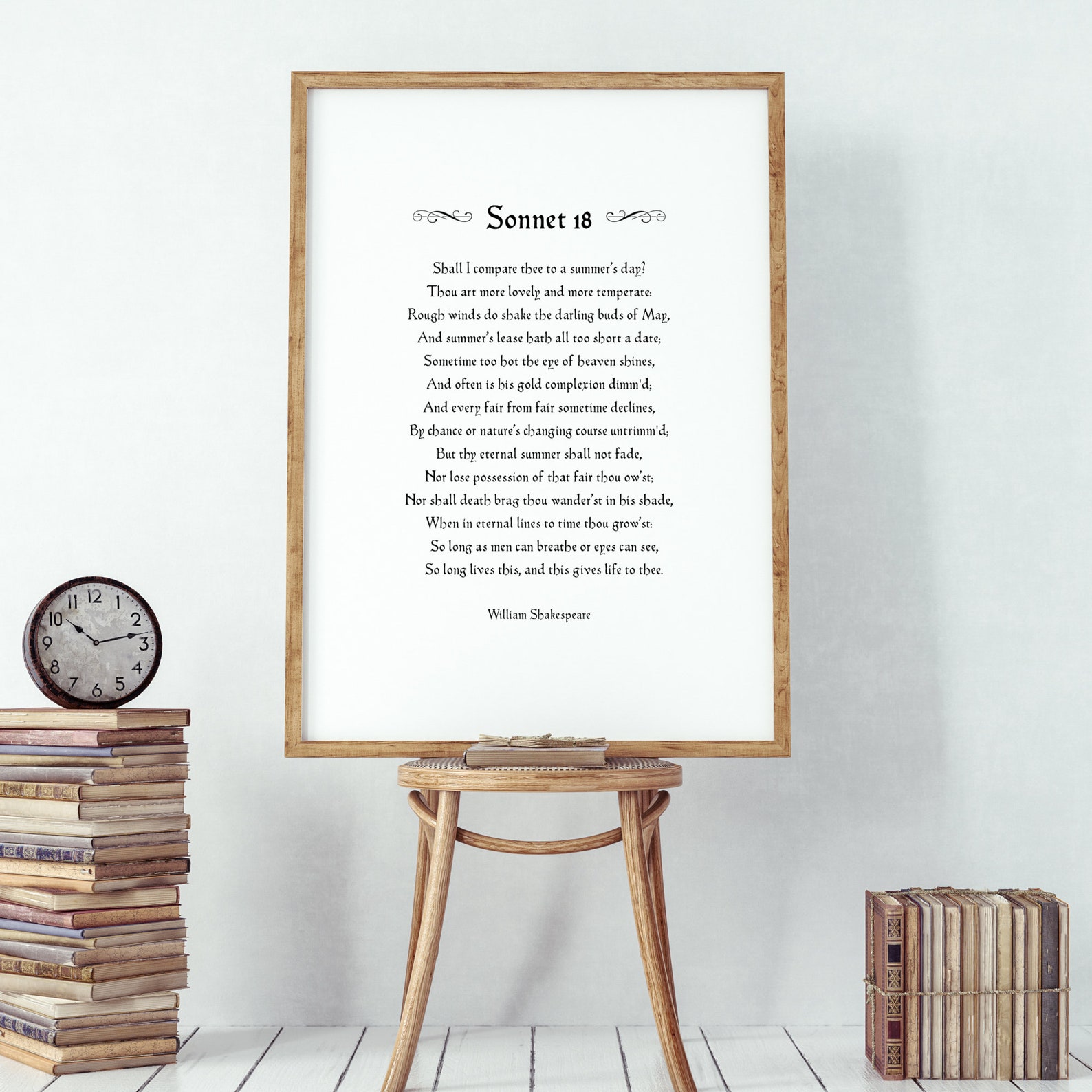 Shall I Compare Thee to A Summer's Day? Print | Romantic Wall Art ...