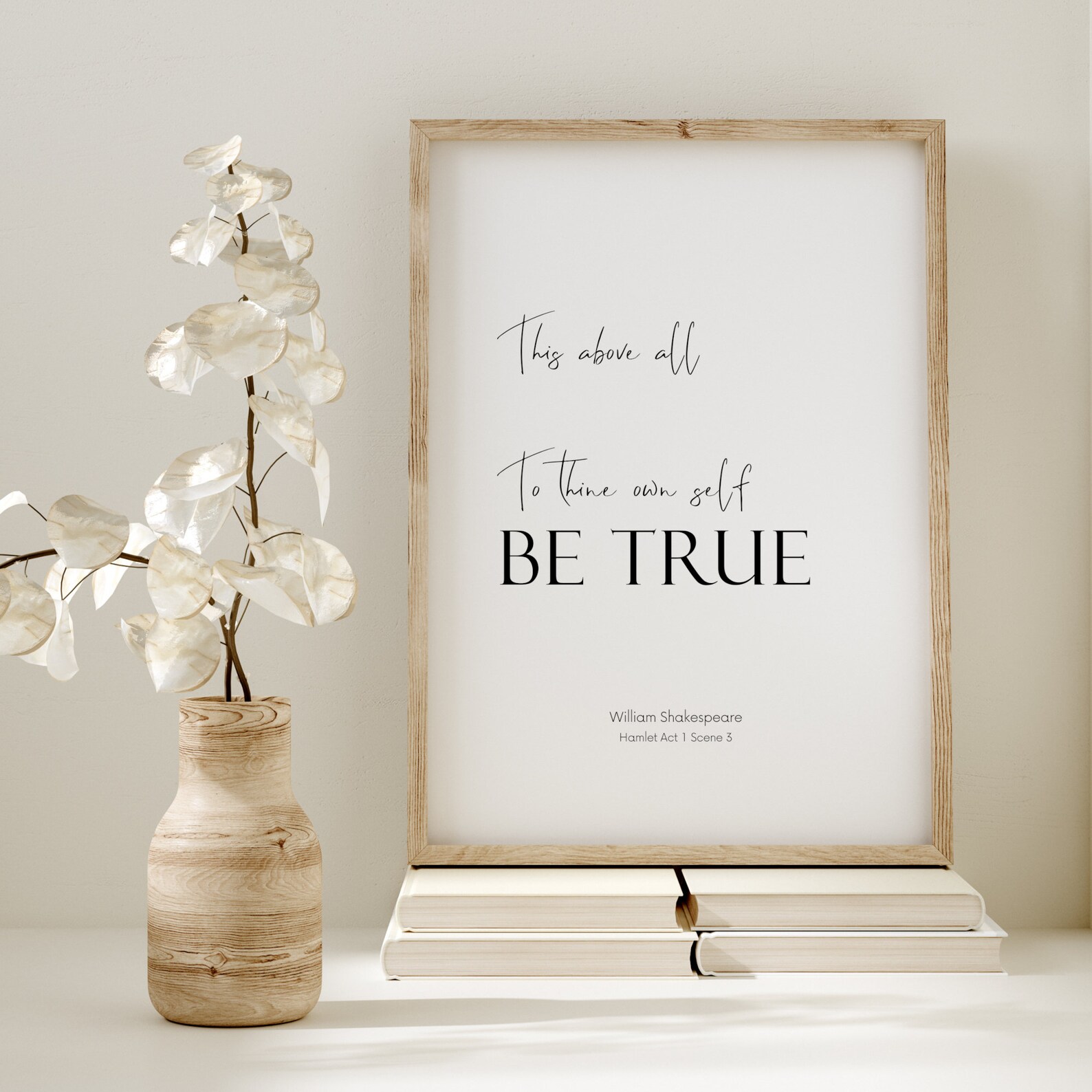 This Above All to Thine Own Self Be True Hamlet Act 1 - Etsy UK