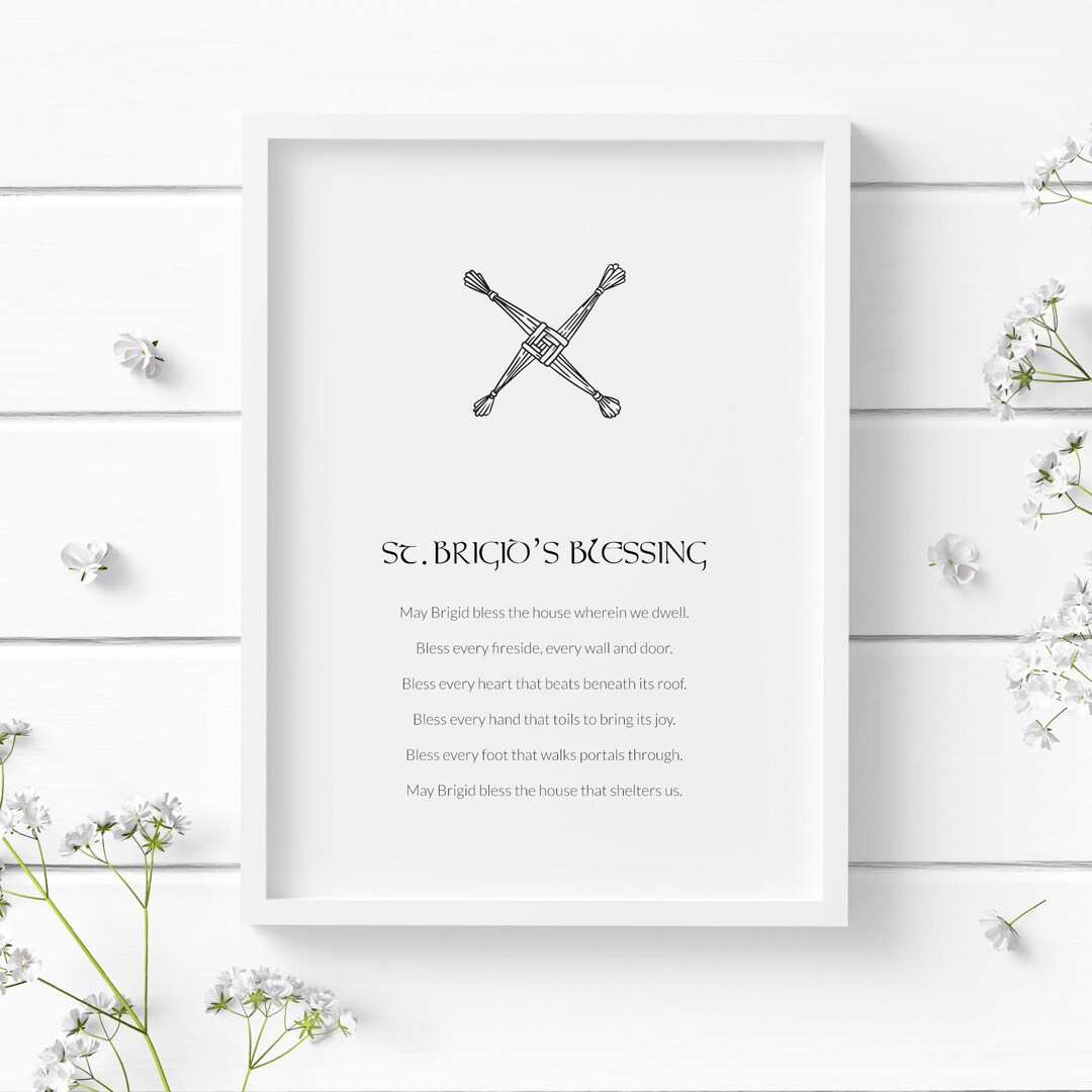 Prayer of St. Brigid Print | Traditional Irish Home Blessing ...
