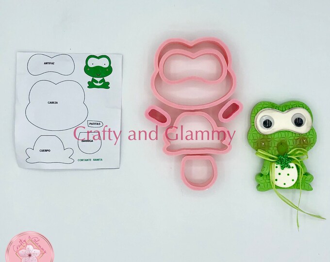 Frog Cookie Cutter by Vanesa Seelig Cold Porcelain Cutters - Etsy