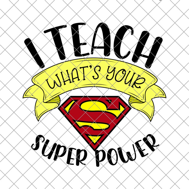 I Teach Superpower - Etsy