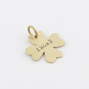 Personalized Lucky Clover Dog Tag ID for Collar Tag With - Etsy