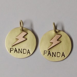 Personalized Bolt Dog Tag ID for Dog Collar Tag With Stamped - Etsy