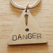 Personalized Danger Symbol Dog Tag ID for Collar ID Tag With - Etsy