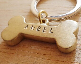 Dog Bone Collar Tag | Etsy