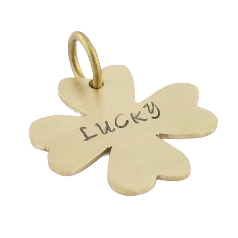 Clover Dog Tag - Etsy
