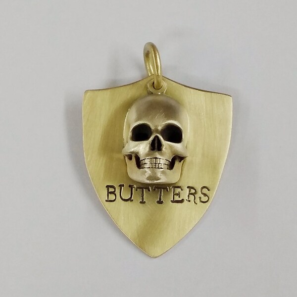Skull Dog Tag - Etsy