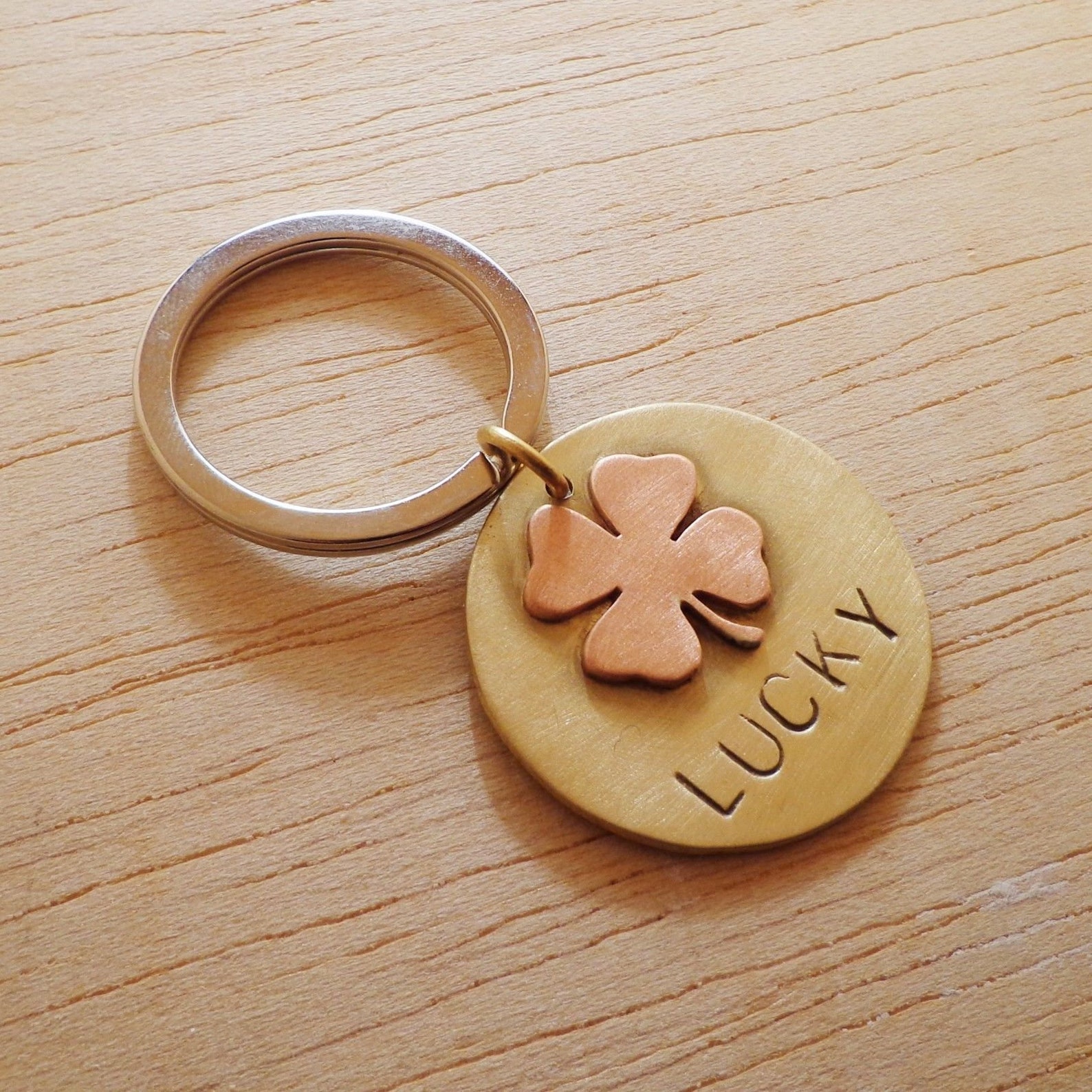 Personalized Lucky Clover Dog Tag ID for Collar With Stamped - Etsy