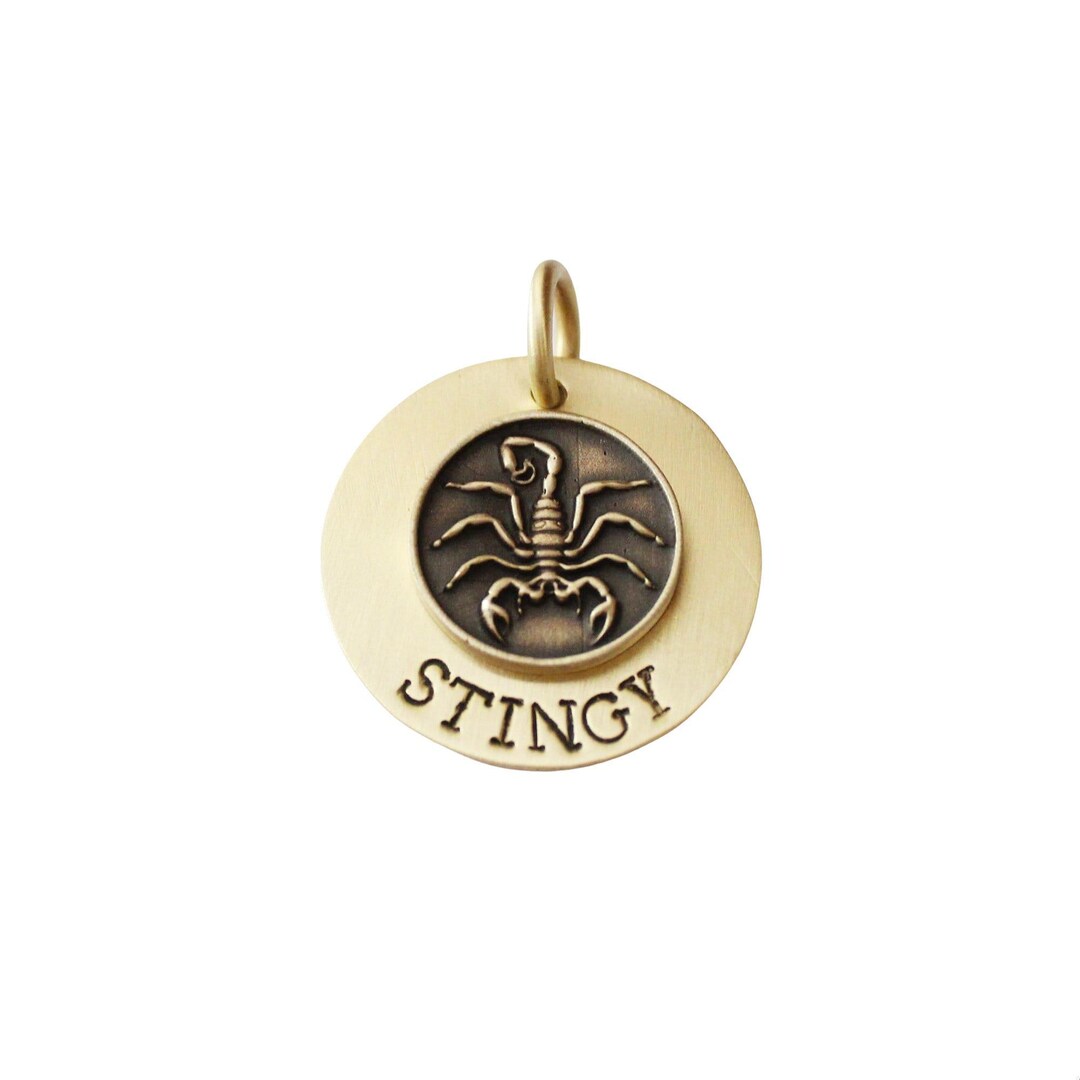 Custom Scorpion Dog Tag, Pet ID Tag for Dogs, Dog Name Tag, Zodiac ...