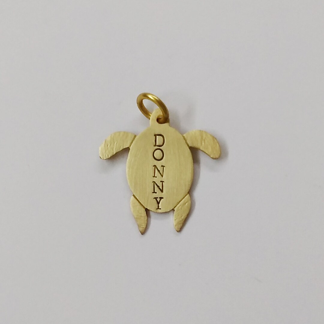 Personalized Turtle Dog Tag ID for Collar Tag With Stamped - Etsy